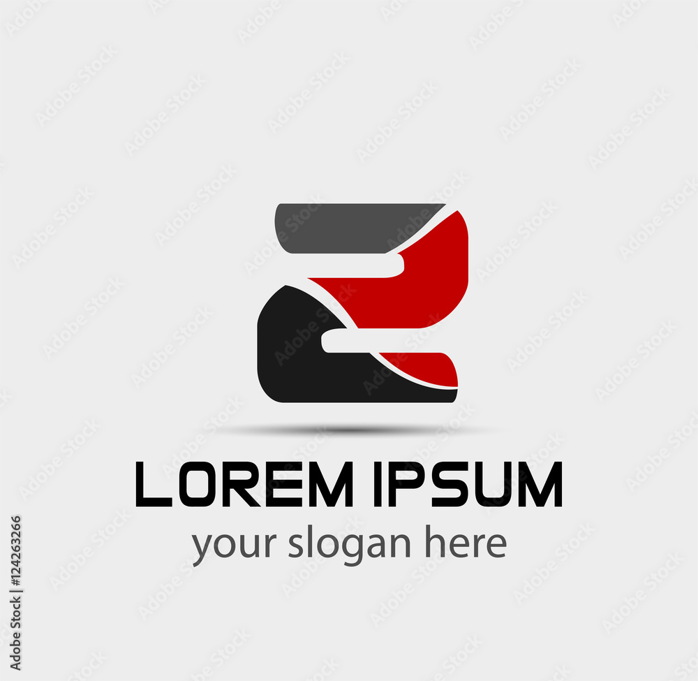 Number logo design.Number two logo.Logo 2 vector template Stock Vector ...