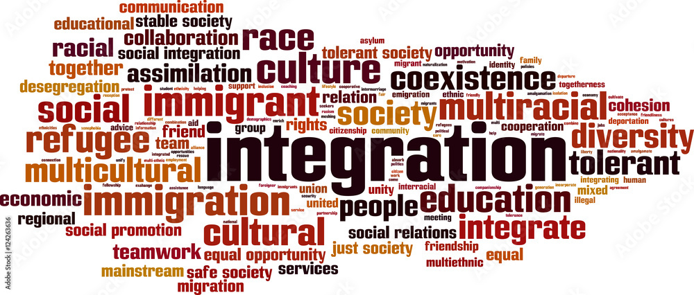 Integration word cloud concept. Vector illustration Stock Vector ...