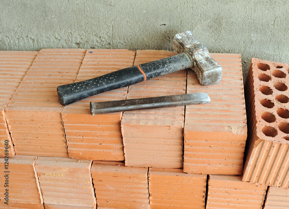 Hammer and chisel, tools of the construction worker Stock Photo | Adobe ...