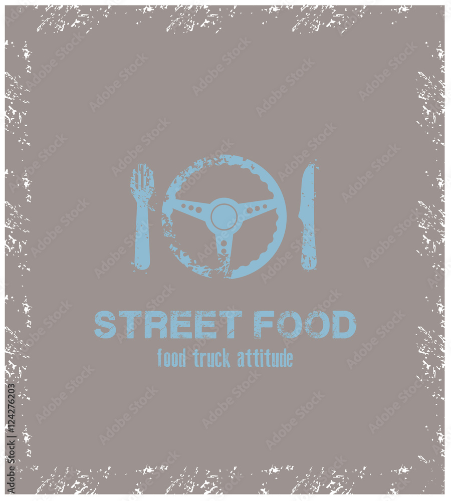 Logo, identity, brand, vector, pictogram, food truck, eating ...