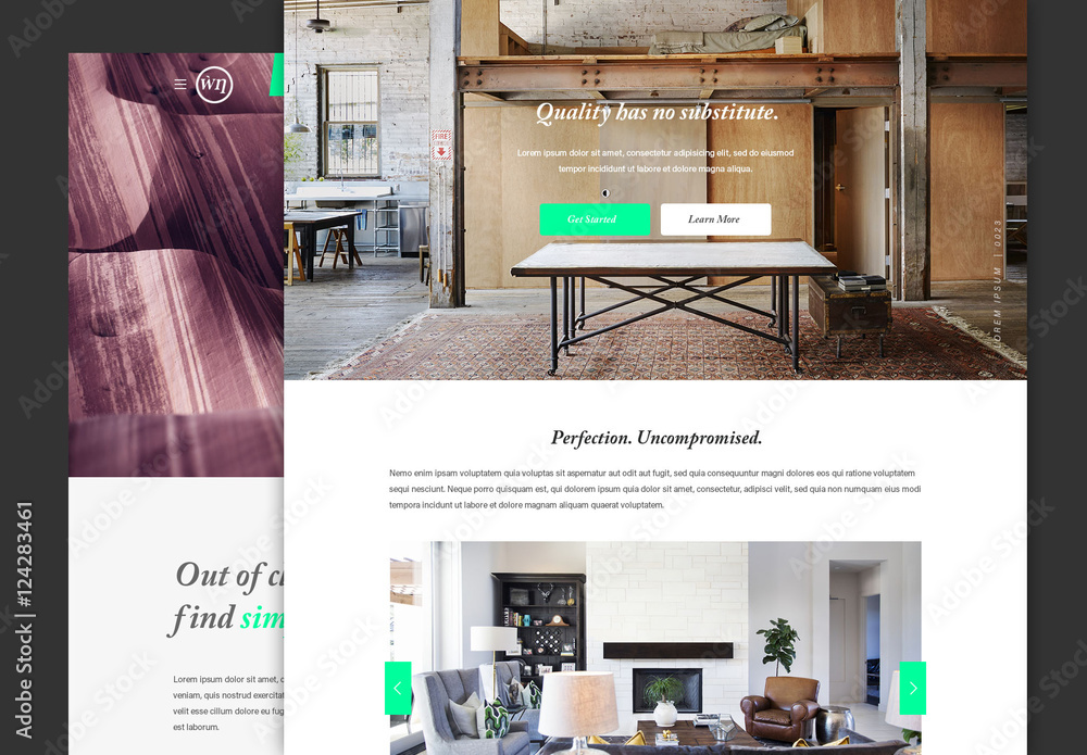 Elegant Responsive Page Layout Stock Template | Adobe Stock