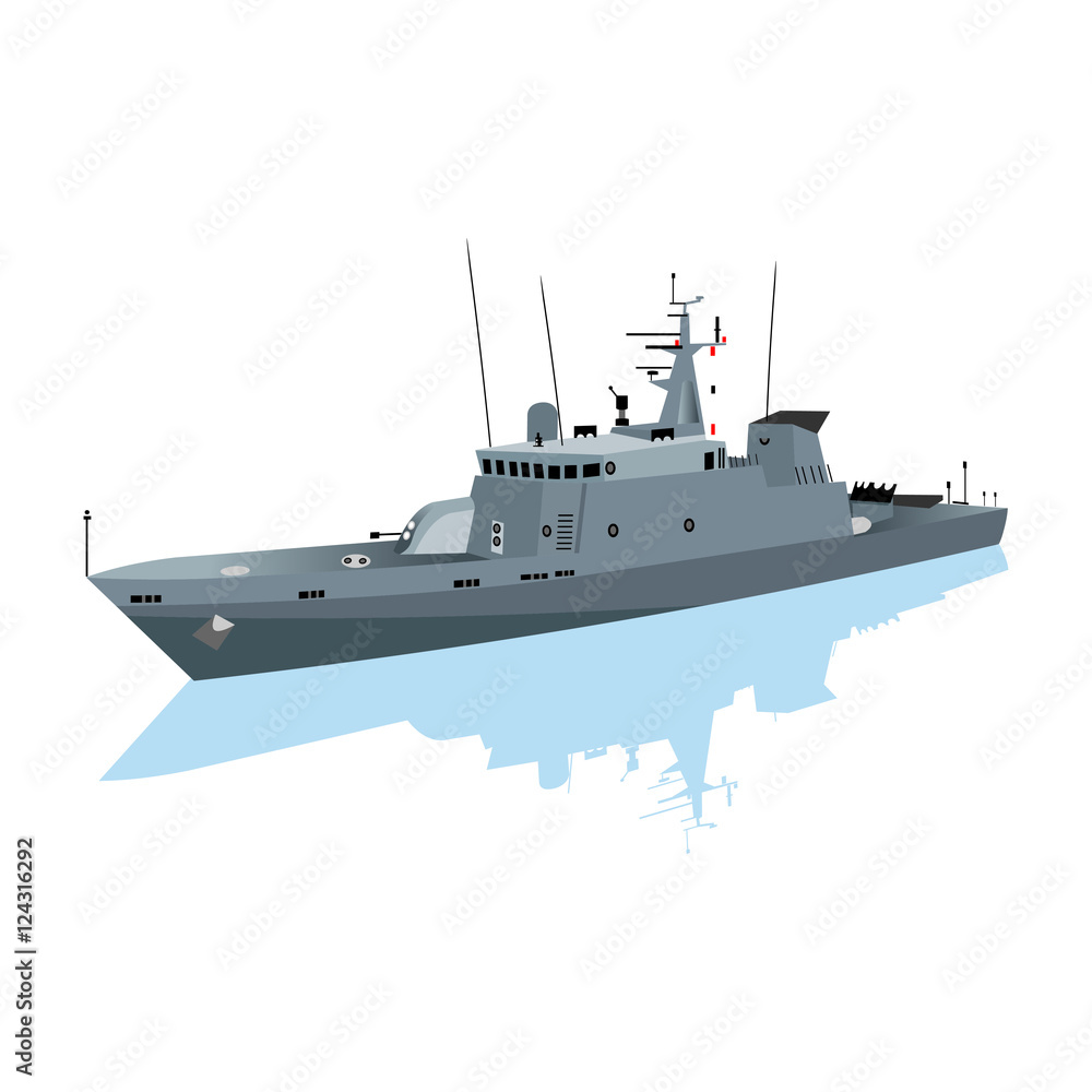 warship Stock Vector | Adobe Stock