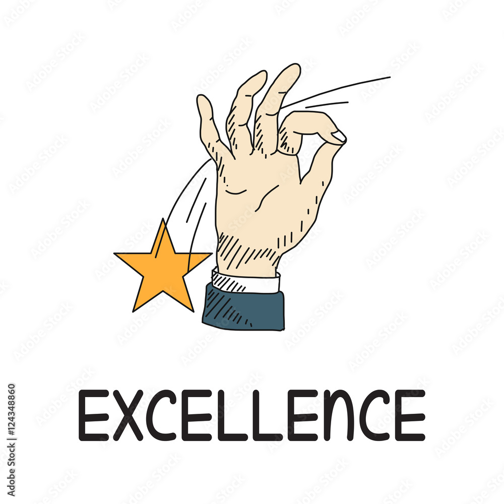 EXCELLENCE CONCEPT Stock Illustration | Adobe Stock