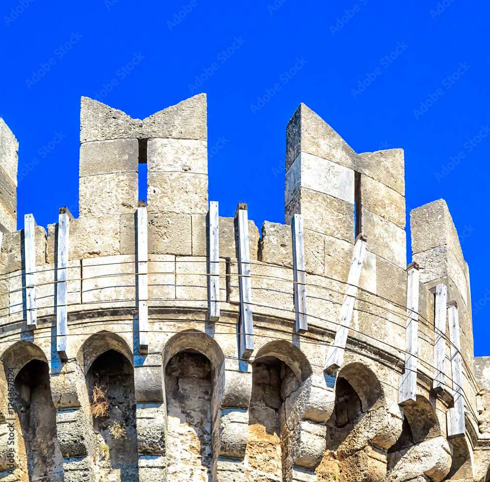 Der Großmeister der Ritter von Rhodos, eine mittelalterliche Burg der ...