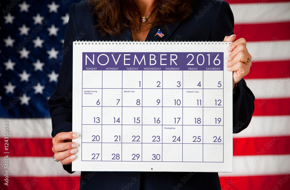 Politician: Holding a Calendar with Election Day 2016 Stock 写真 | Adobe ...