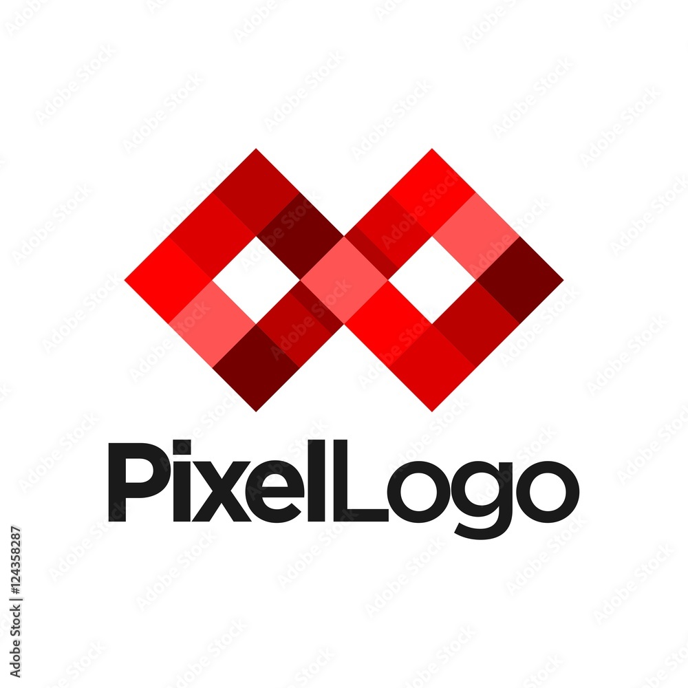 pixel vector logo Stock Vector | Adobe Stock
