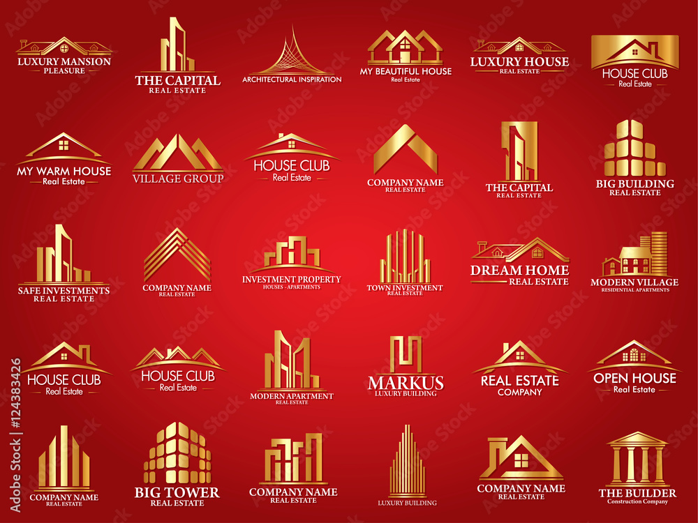 Mega Set and Big Group, Real Estate, Building and Construction Logo ...