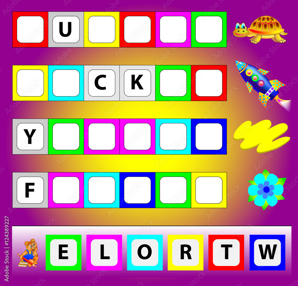 Educational page for children with exercises for study English. Need to ...