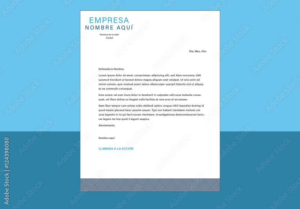 Membrete sencillo Stock Template | Adobe Stock