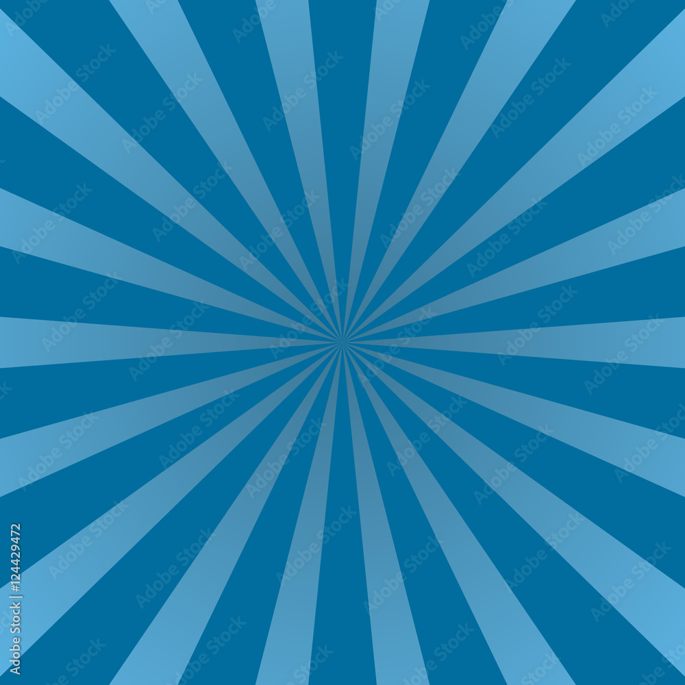 Blue rays poster. Popular ray star burst background television vintage ...