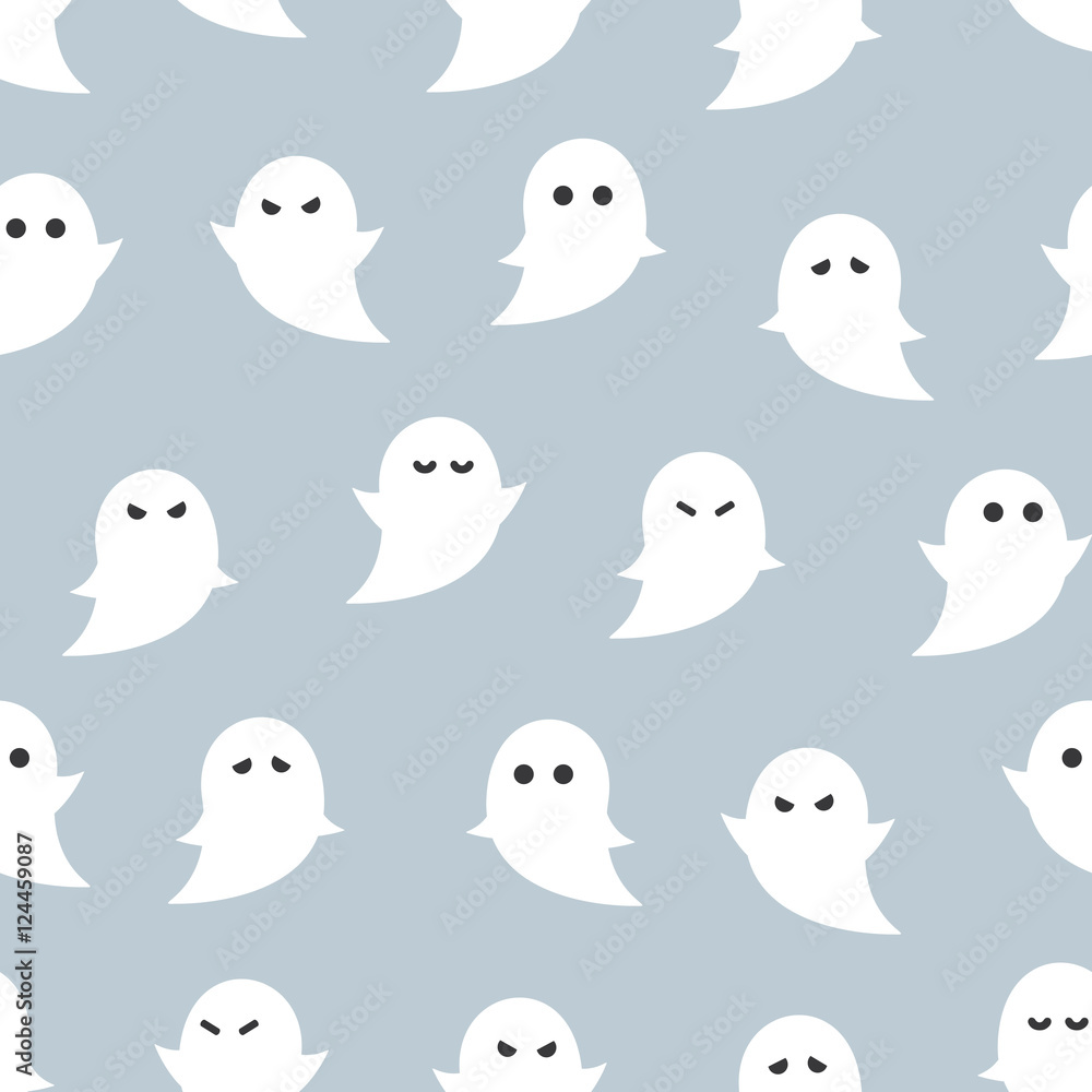 Cartoon Ghost Wallpaper Stock Vector | Adobe Stock