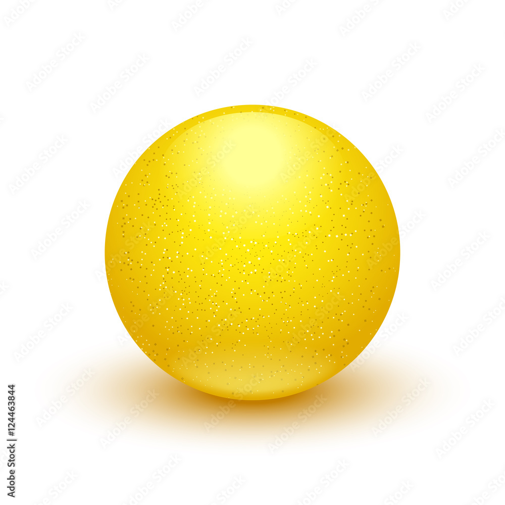 yellow color ball vector de Stock | Adobe Stock