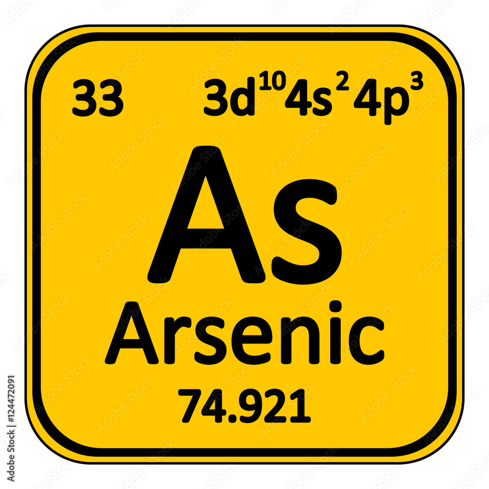 Periodic table element arsenic icon. Stock Vector | Adobe Stock