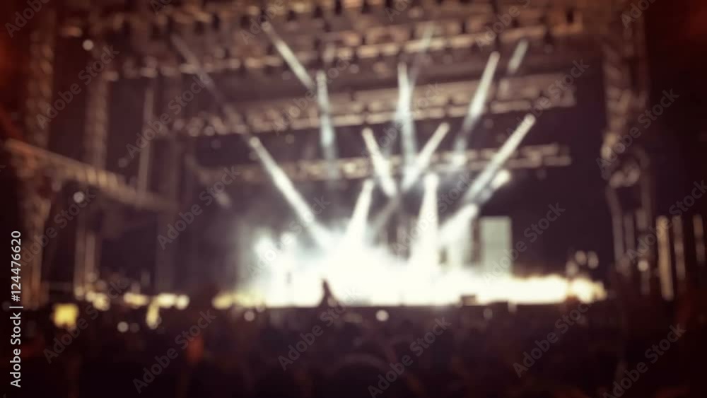 Lot of people clapping at rave party. Here is footage of blurred people ...