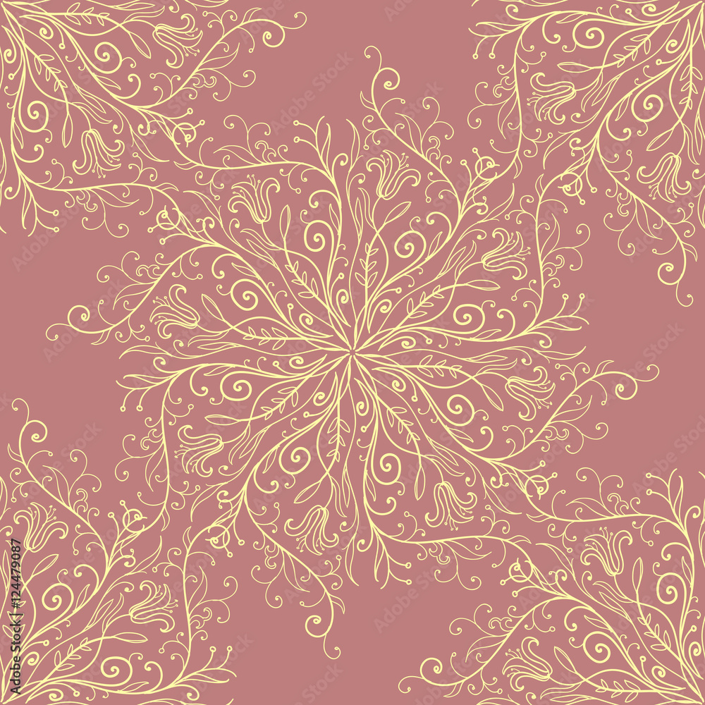 Calligraphy penmanship decorative seamless background. Vector ...