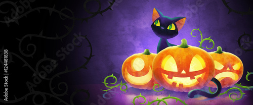 Halloween Cat Facebook Cover