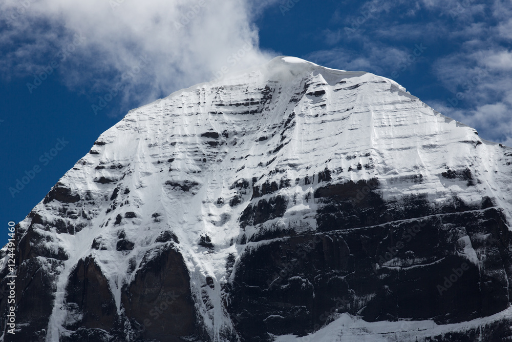 Kailas Mountain Tibet Home Of The Lord Shiva. Kailash object of ...