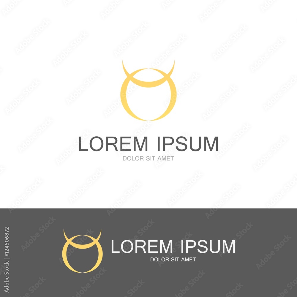 round abstract loop vector logo Stock Vector | Adobe Stock