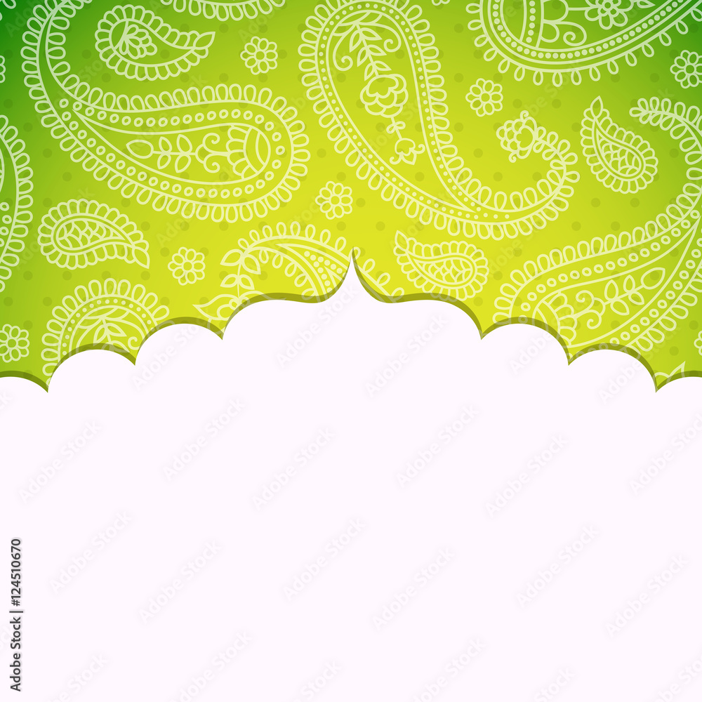 Frame in the Indian style Stock Vector | Adobe Stock
