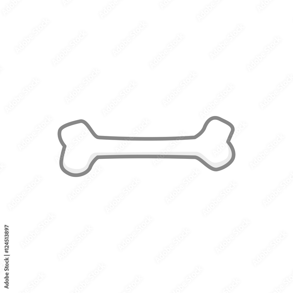 Dog bone vector isolated Stock Vector | Adobe Stock
