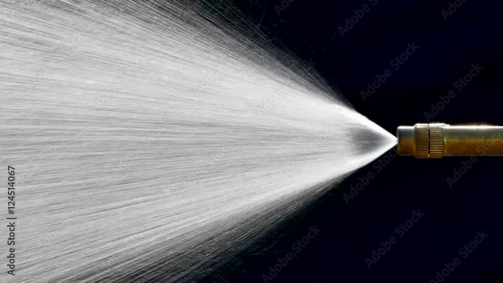 Spray of water from a atomizer high pressure. Background industry ...