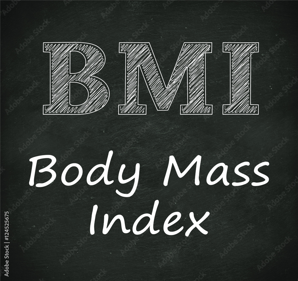 Chalkboard illustration of bmi - body mass index Stock Illustration ...