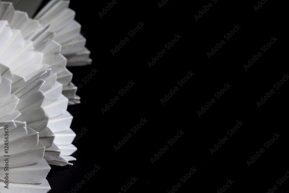 Shuttlecock on a black background. Stock Photo | Adobe Stock