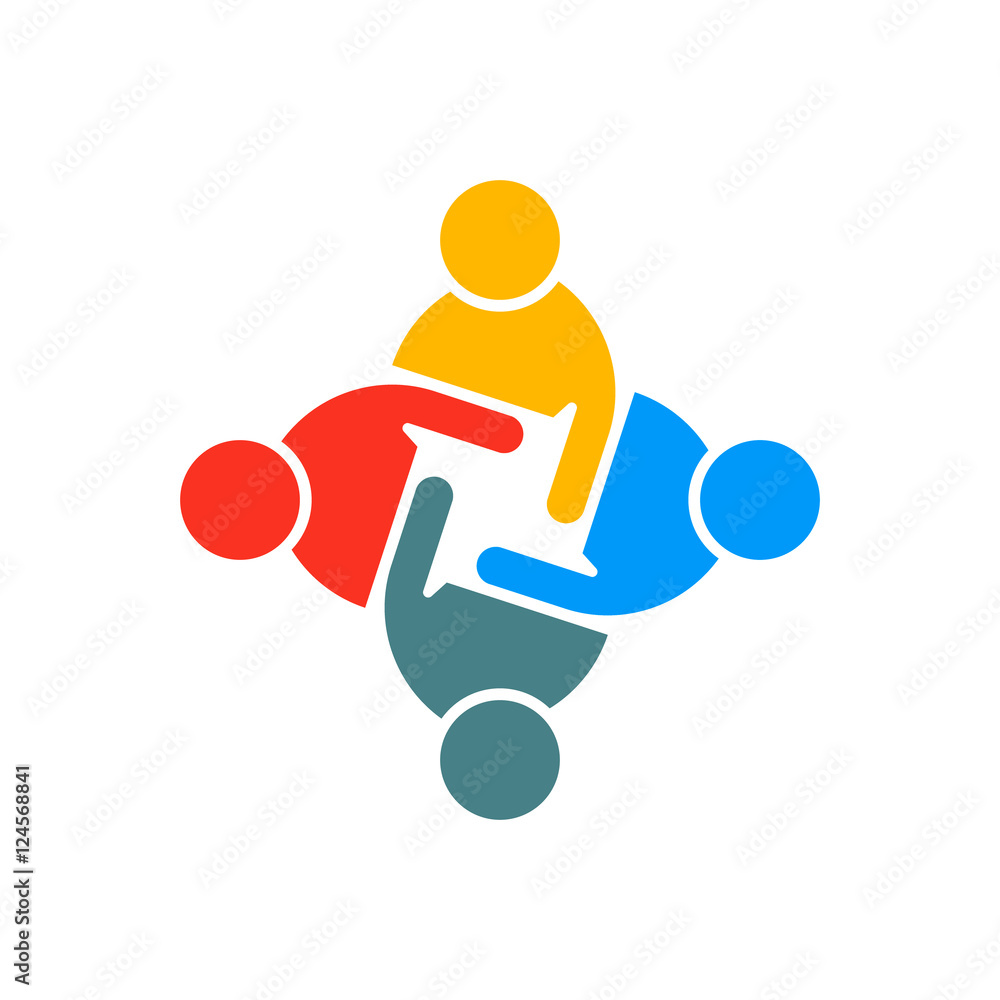 People Group Teamwork Logo. Vector graphic design illustration Stock ...