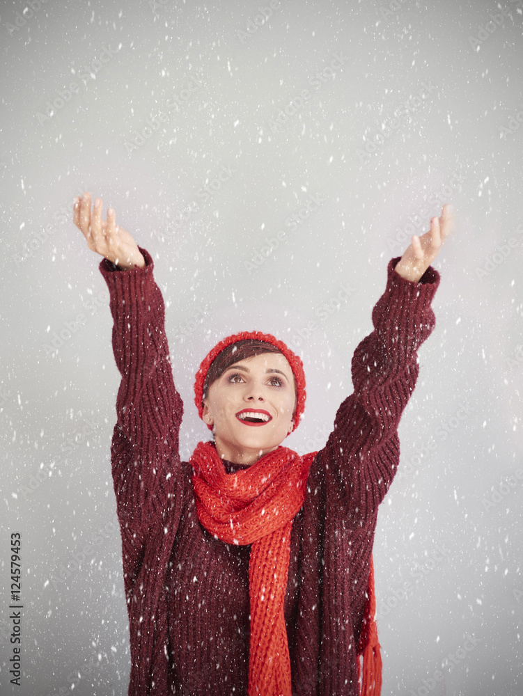 Waiting for the snow to fall Stock Photo | Adobe Stock