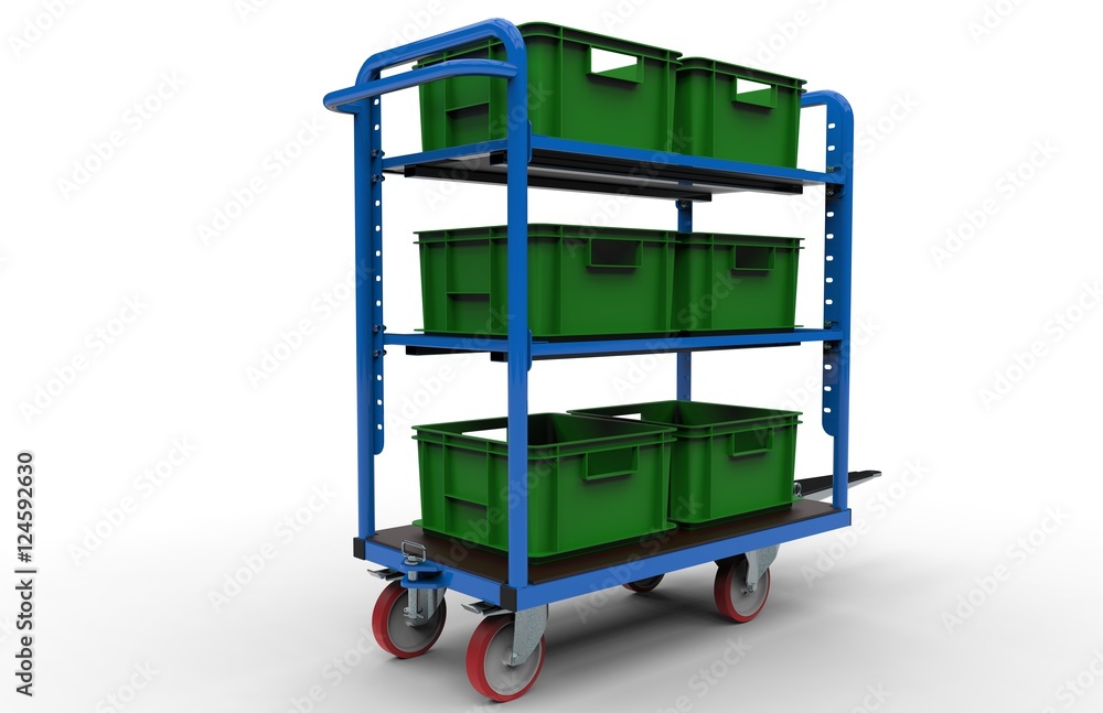 Rollwagen Stock Illustration | Adobe Stock