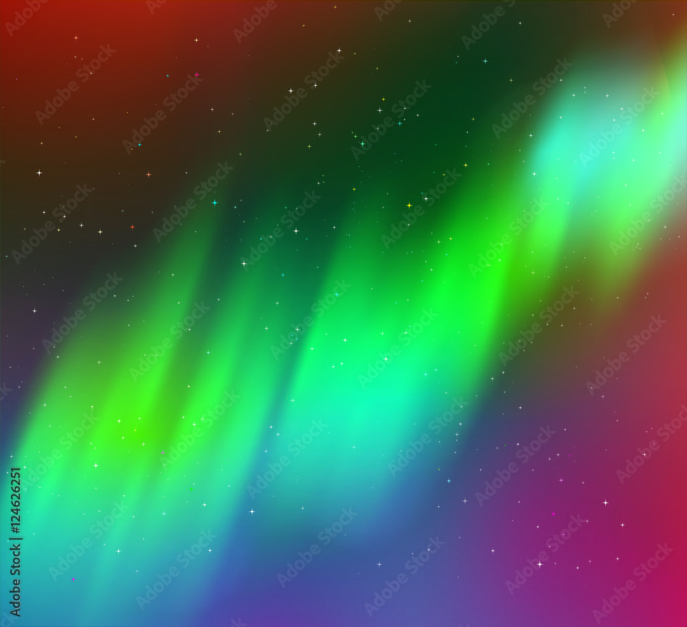Northern lights background Stock Vector | Adobe Stock