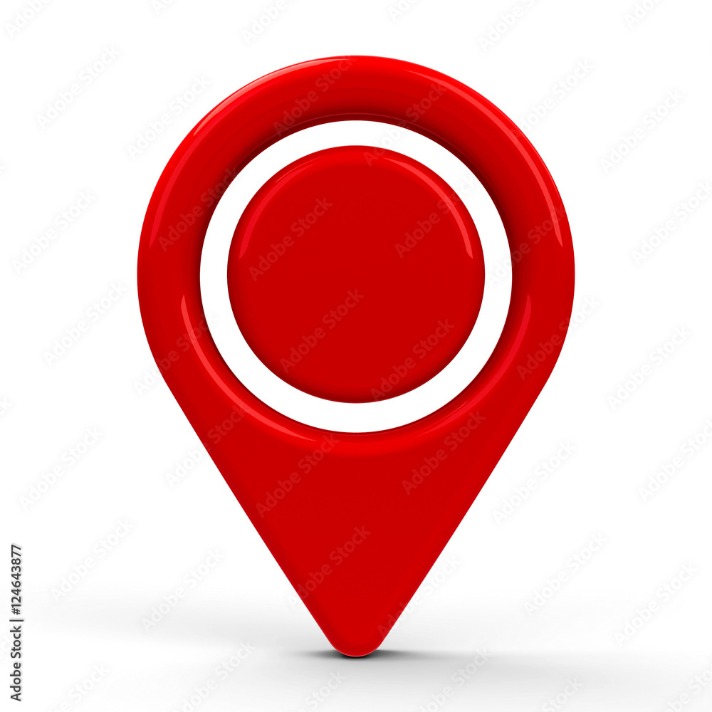 Red map pointer dot #2 Stock Illustration | Adobe Stock