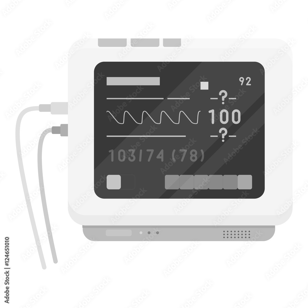 Ecg machine icon monochrome. Single medicine icon from the big medical ...
