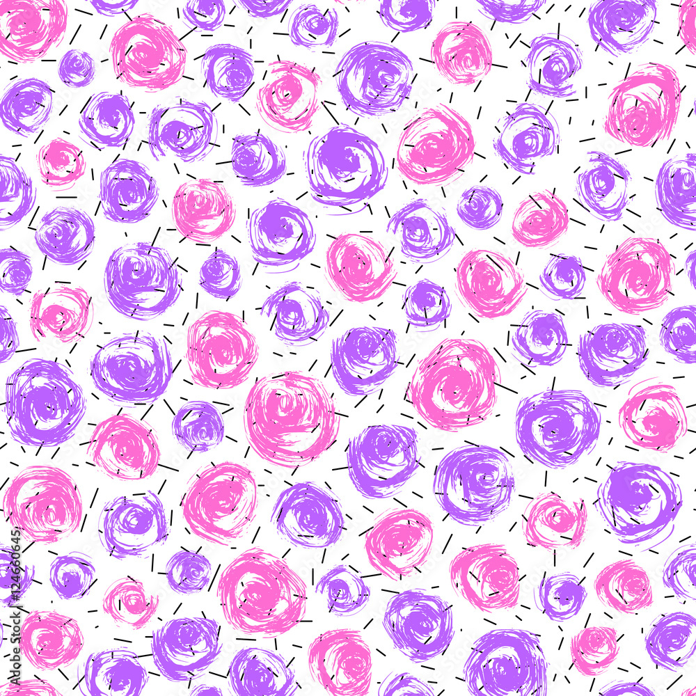 Fashion graphic print for girl. Hand drawn abstract confetti seamless ...