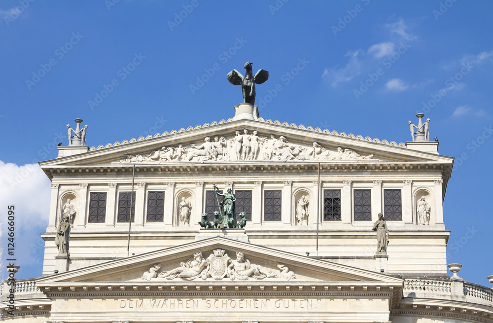 The Alte Oper (Old Opera) house - a concert hall and former opera house ...