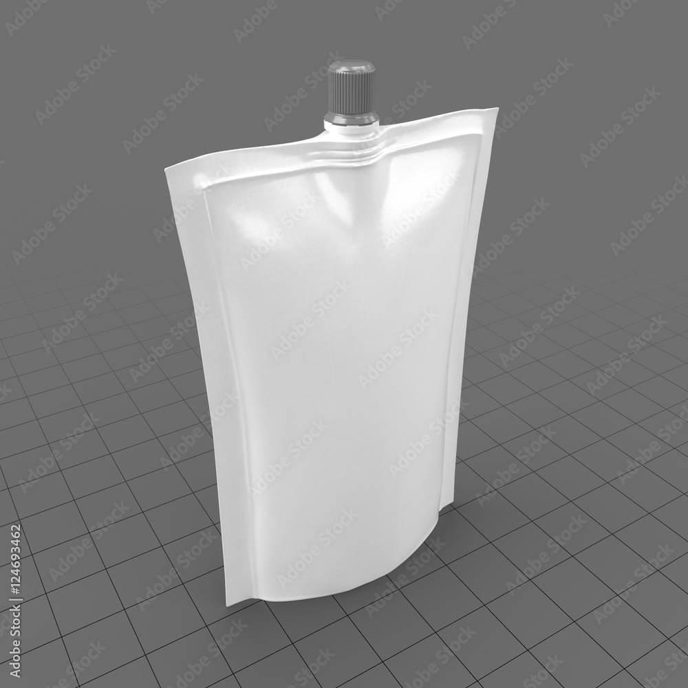Food Pouch Spout Stock 3D asset | Adobe Stock