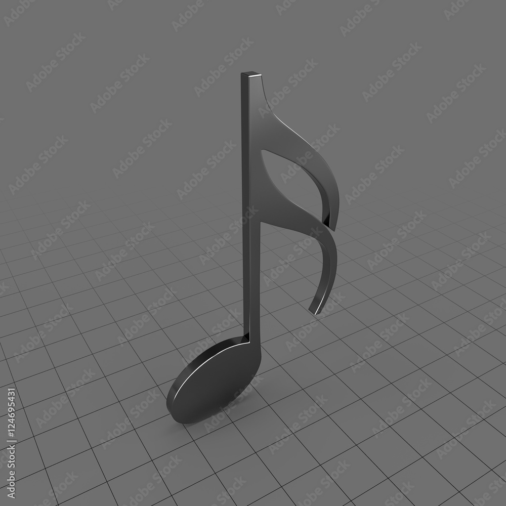 Music Note Stock 3D asset | Adobe Stock