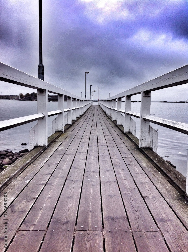 Boardwalk to Dock perspective Stock Photo | Adobe Stock