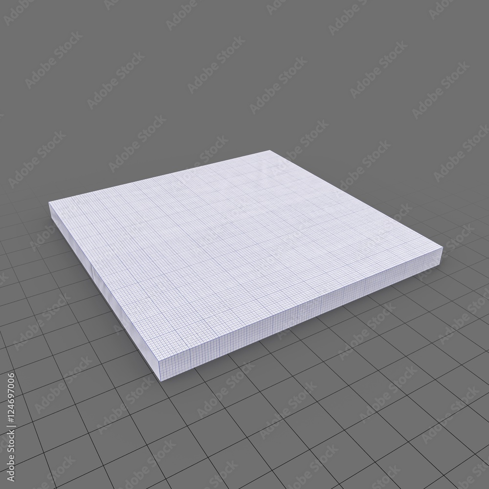 Paper Graphing Stock 3D asset | Adobe Stock
