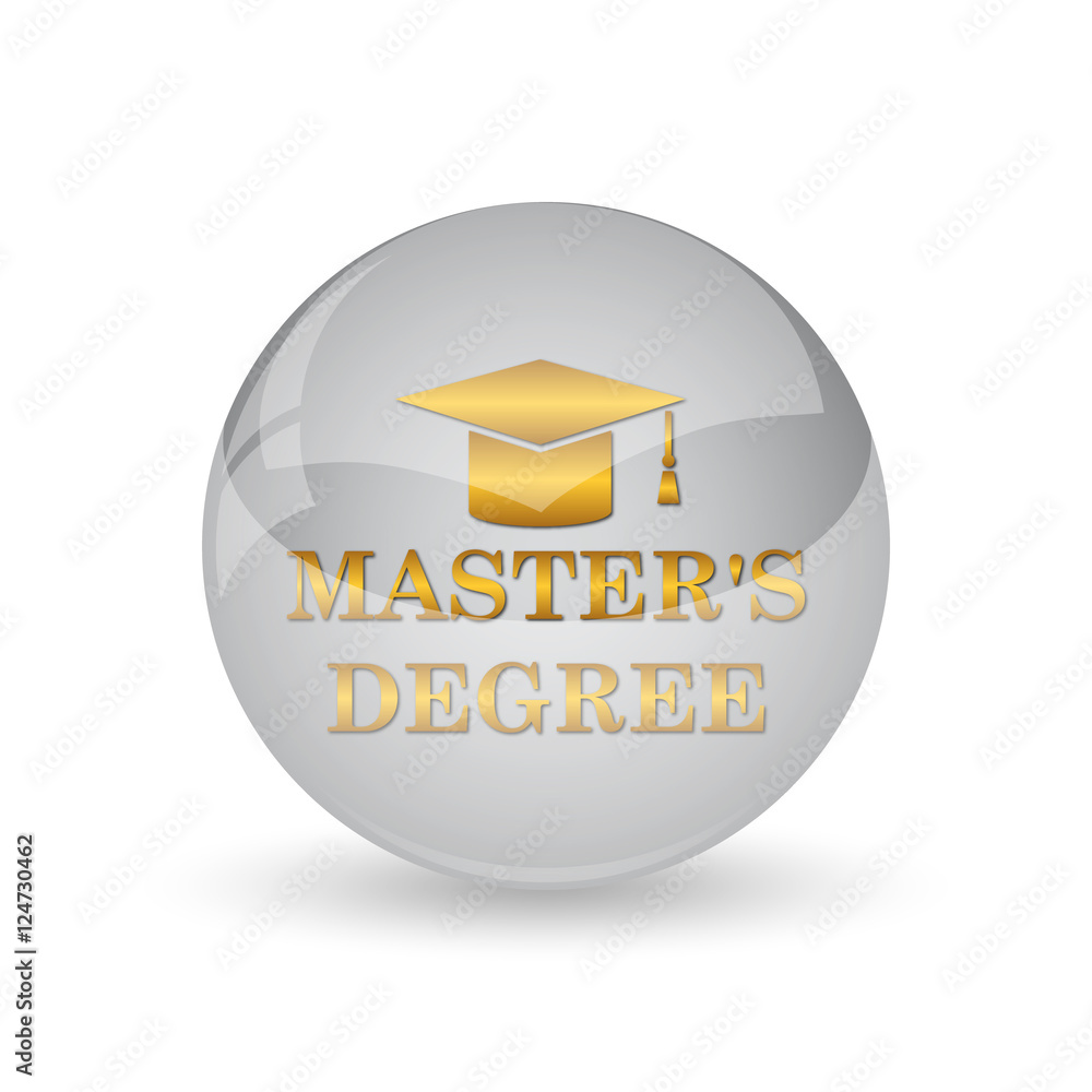 Master's degree icon Stock Illustration | Adobe Stock