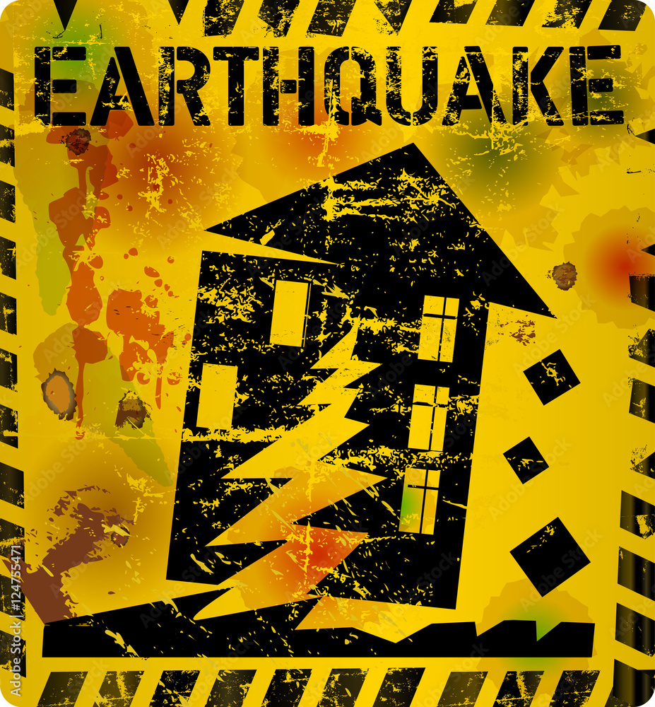Earthquake Warning Sign
