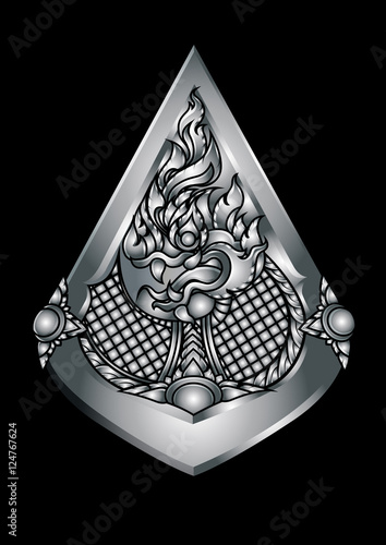 Thailand beautiful dragon tattoo design pattern. Stock Vector | Adobe Stock