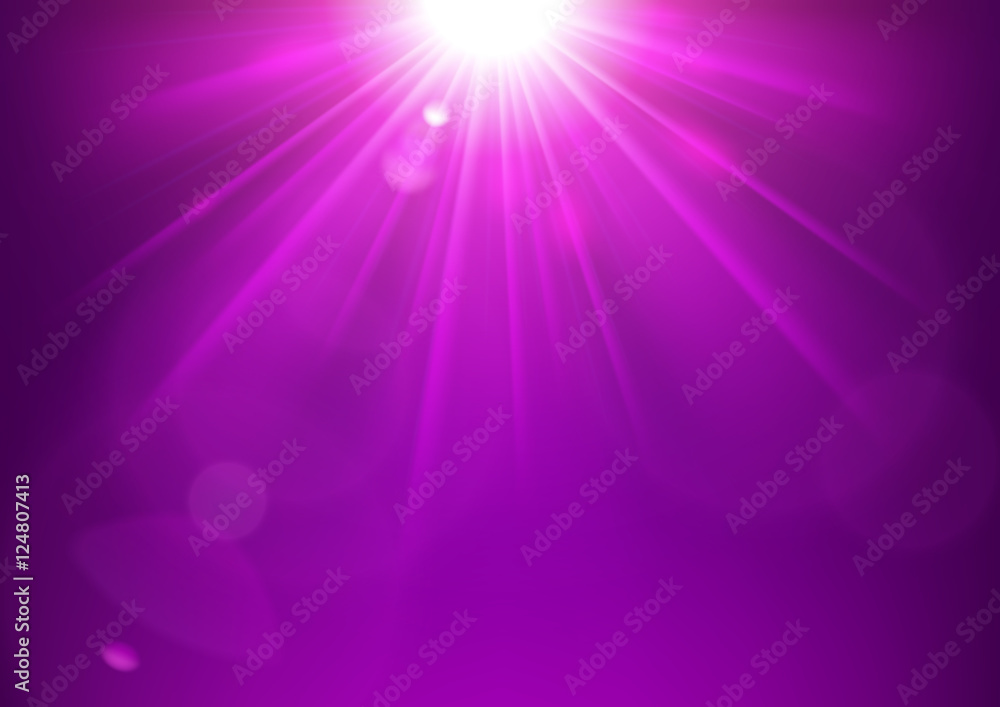 Violet lights shining with lens flare Vector Illustration Stock Vector ...