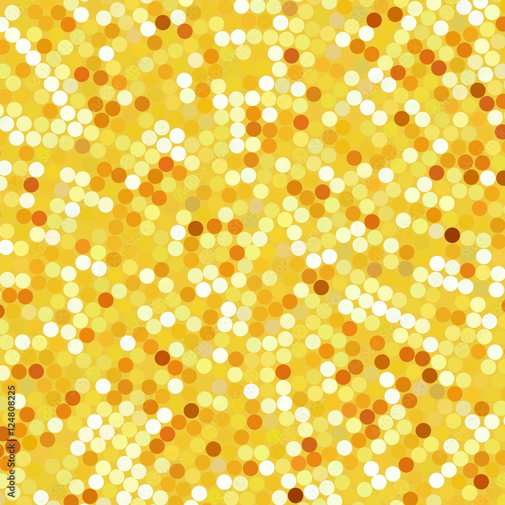 Simple confetti background, vector illustration. Pattern with yellow ...