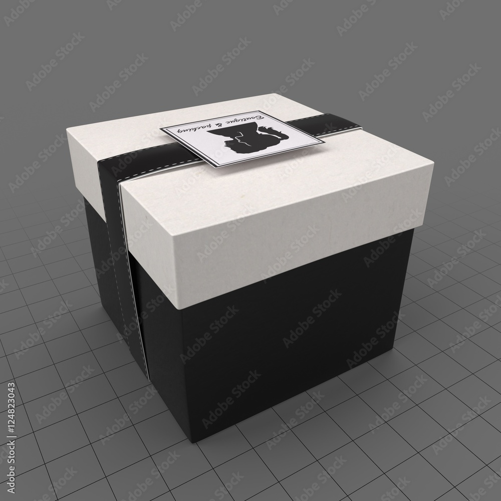 Box with Band Stock 3D asset | Adobe Stock