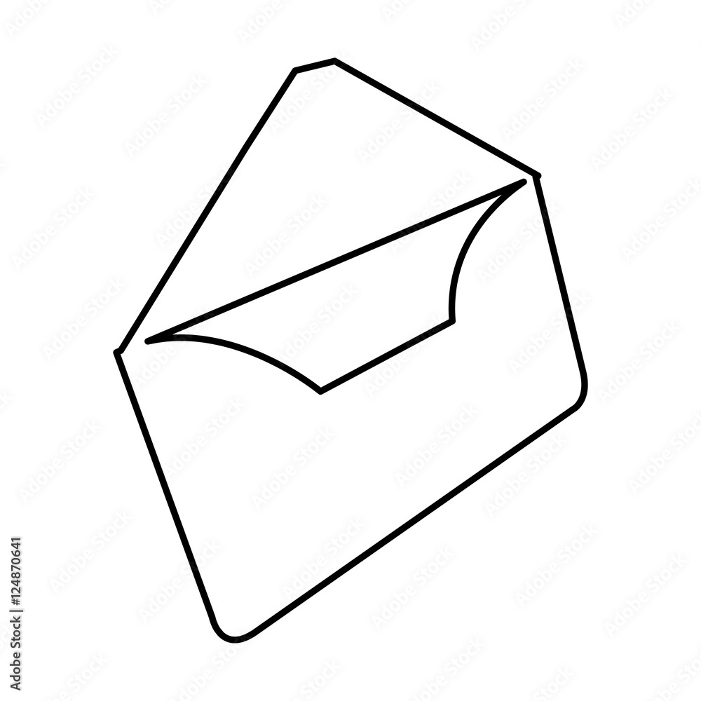 message envelope pictogram icon image vector illustration design Stock ...