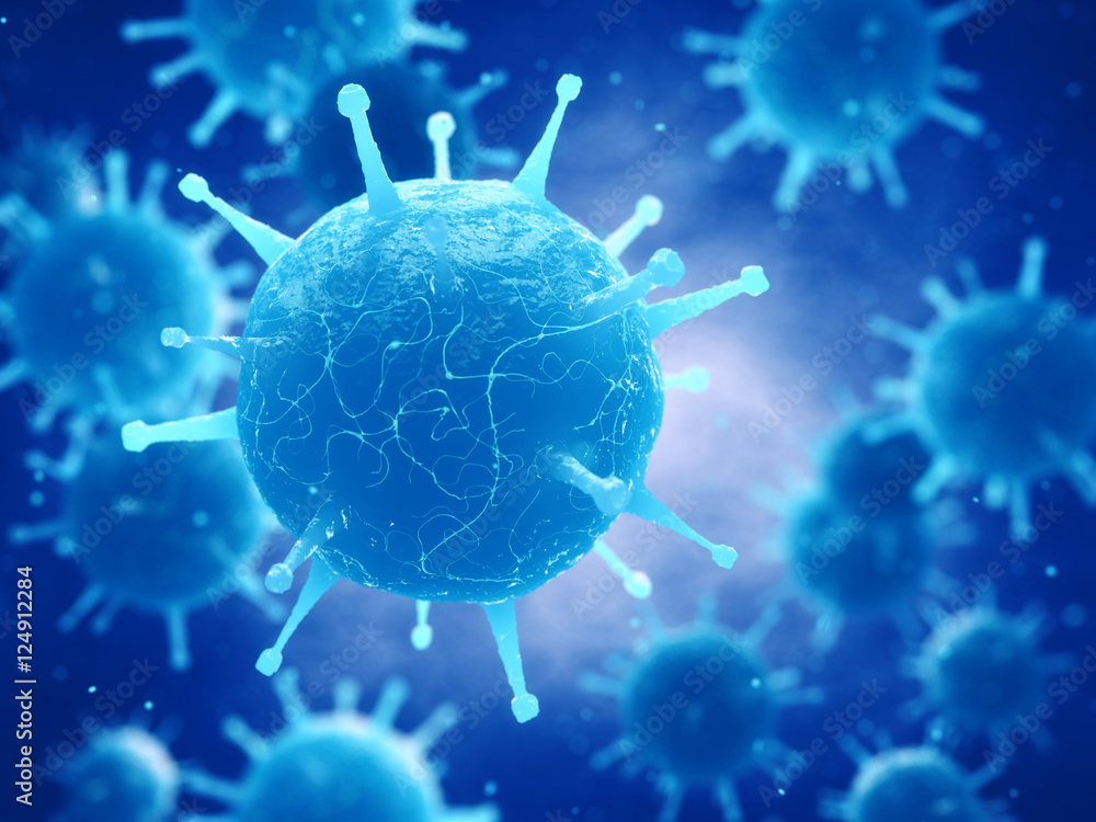 Viruses in infected organism , Viral disease outbreak , Germs Stock ...