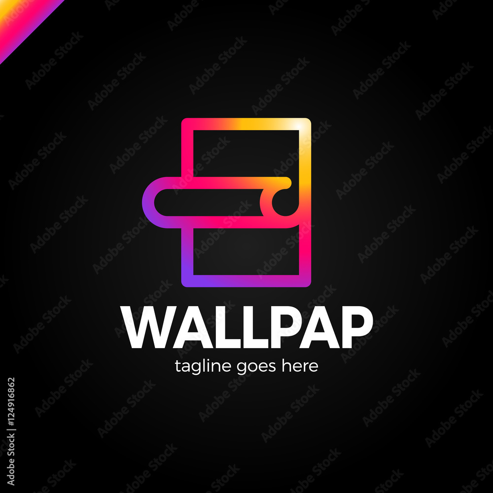 install the wallpaper icon Stock Vector | Adobe Stock