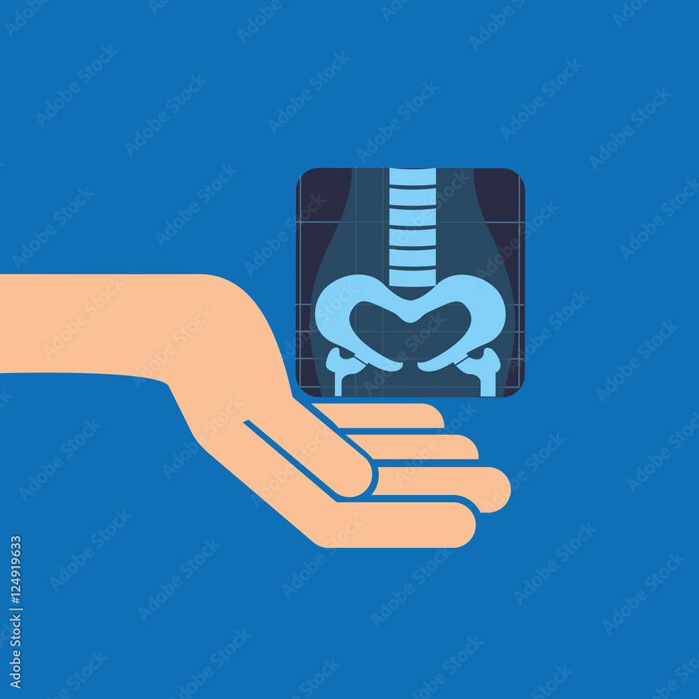 hands and x-ray body icon vector illustration eps 10 Stock Vector ...