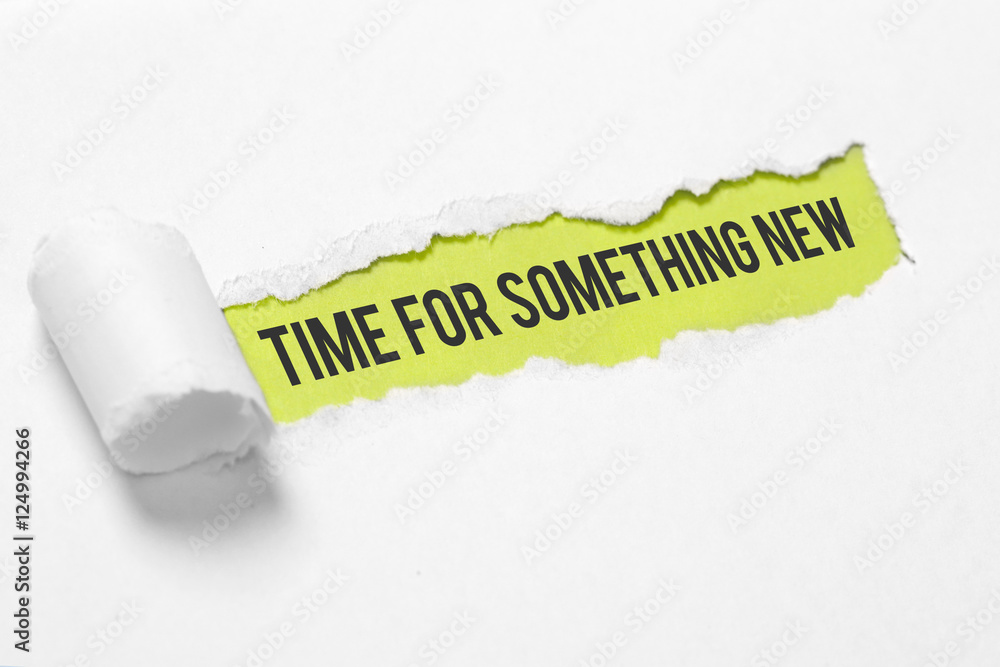 Time for something new Stock Photo | Adobe Stock